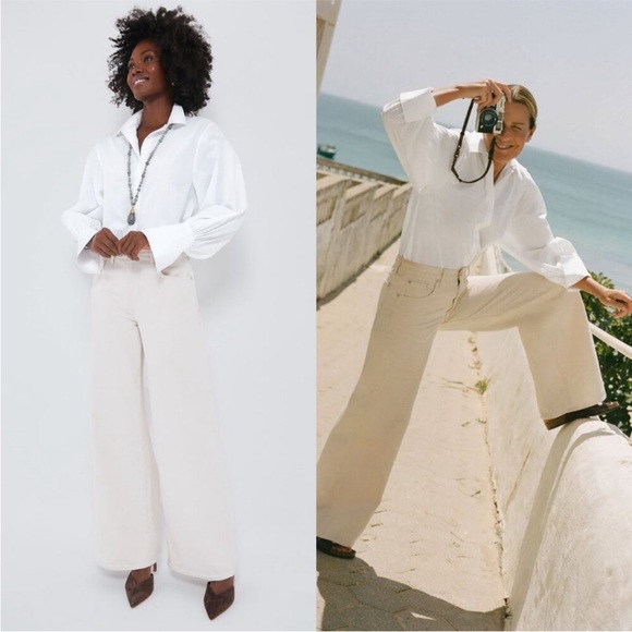 Tuckernuck | Tops | Nwt Tuckernuck X India Hicks White Cotton Britwell ...